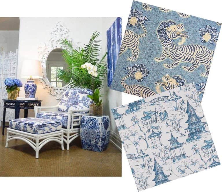 Blue & White Fabrics | Home Decor Fabrics | 1502 Fabrics