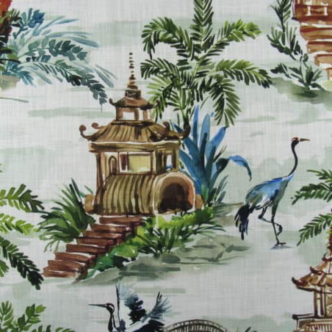 Hamilton Fabrics Emperor Palm Chinoiserie | 1502 Fabrics