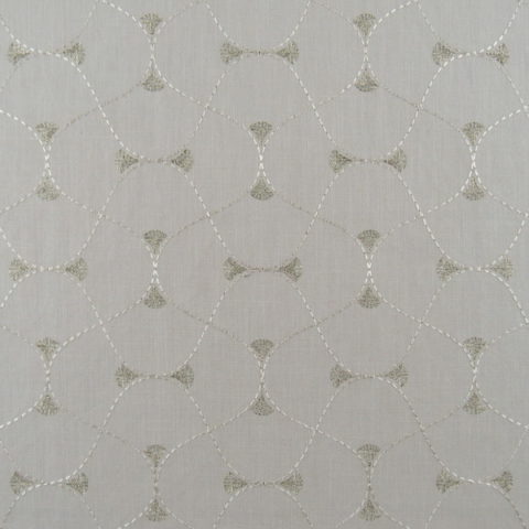 Richloom Fabrics Luffing Alabaster Embroidery | 1502 Fabrics